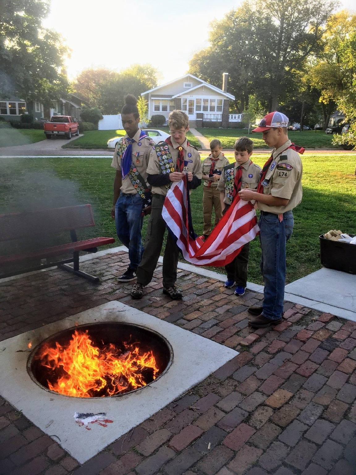 Silas Mark Eagle Court, Flag Burning Ceremony | WDN – Wayne Daily News ...
