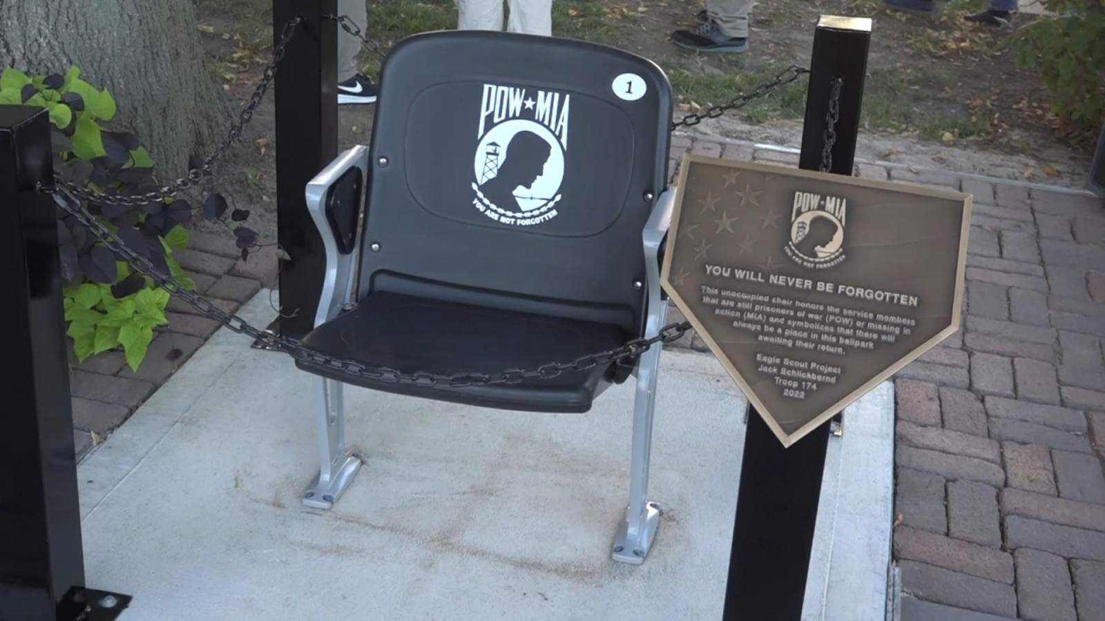 POW/MIA Seat Dedicated At Eaton Field Among Eagle Scout Project ...