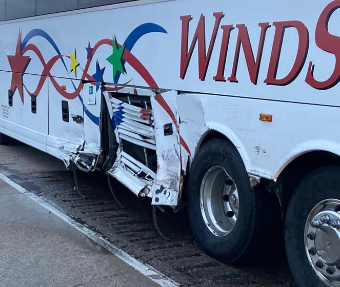 Wayne State baseball team’s bus hit by truck on drive home from road ...