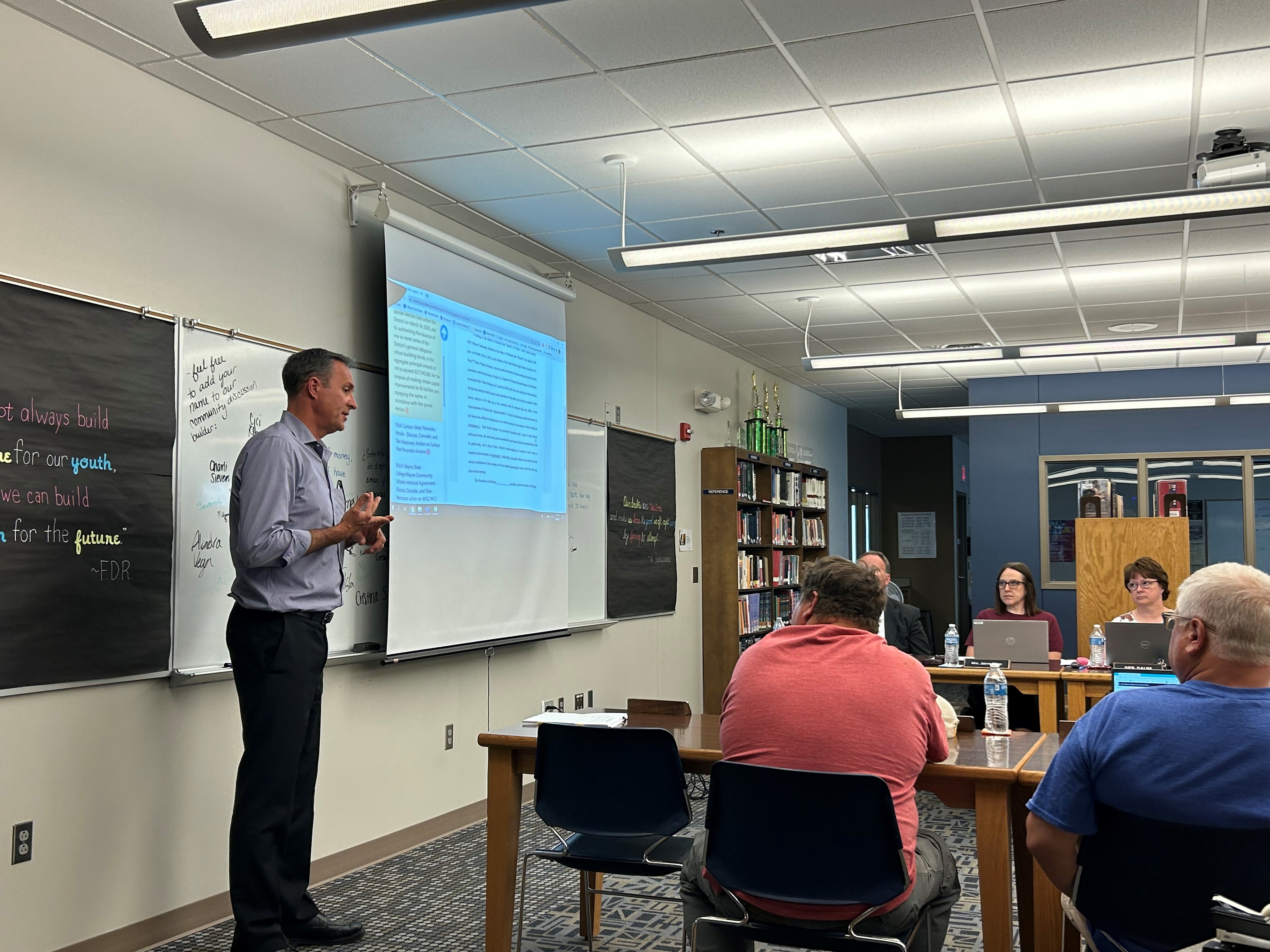 School Board Receives Proceeds Of Bond, Discuss Potential School ...