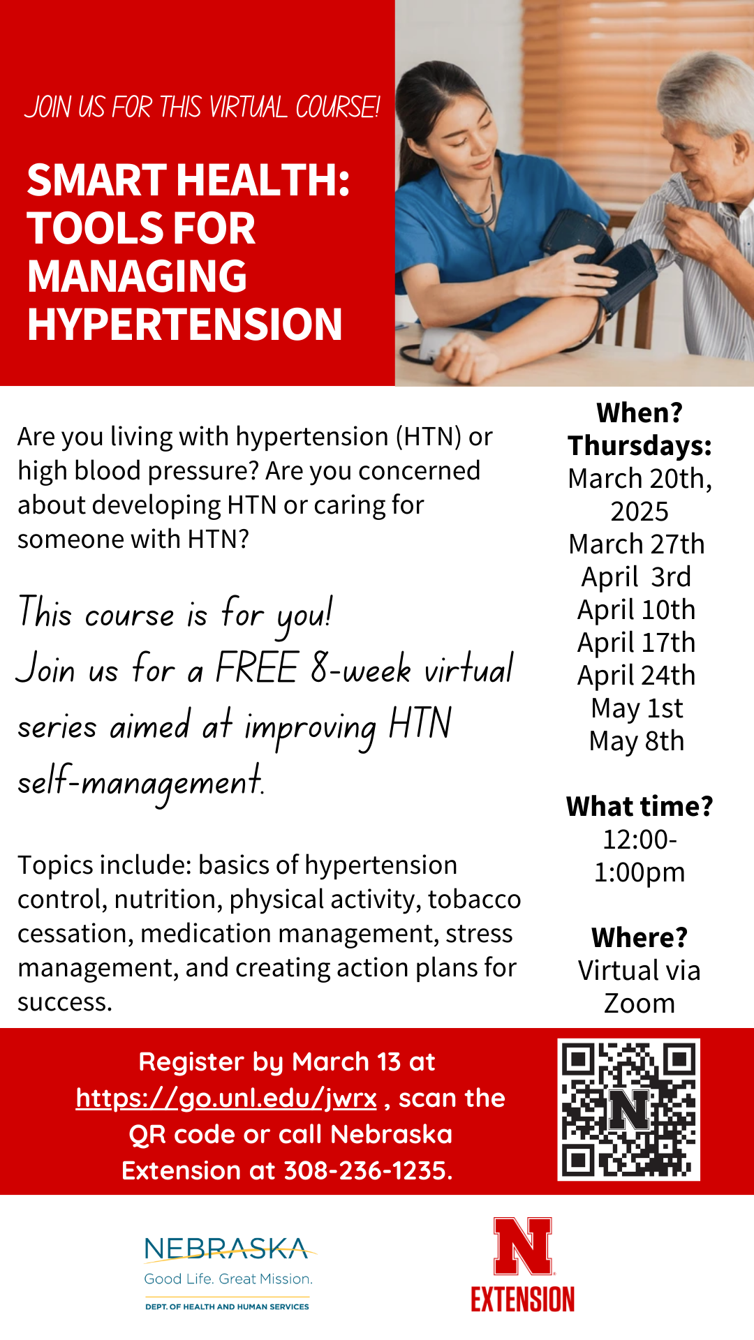Extension Offering Free ‘Smart Health: Tools for Managing Hypertension ...