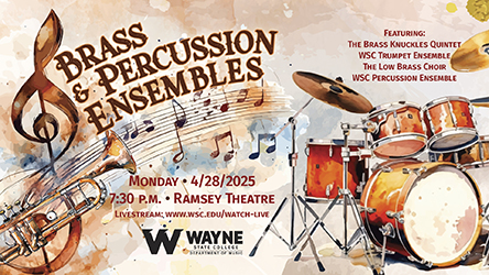 WSC Brass, Percussion Ensembles To Present Colorful Musical Contrast ...