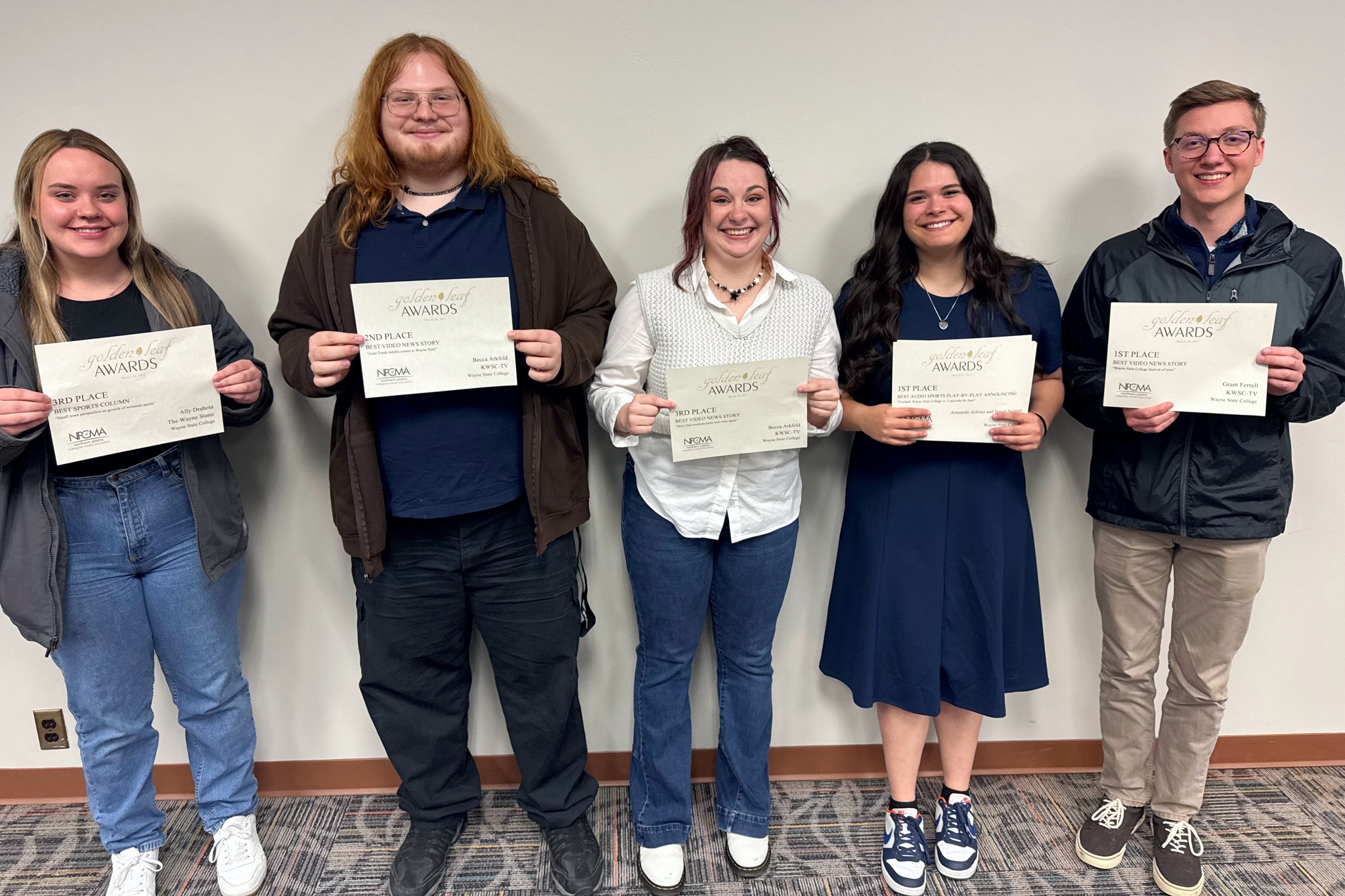 Area Students Take Home Golden Leaf Awards; Wayne Radio Student ...