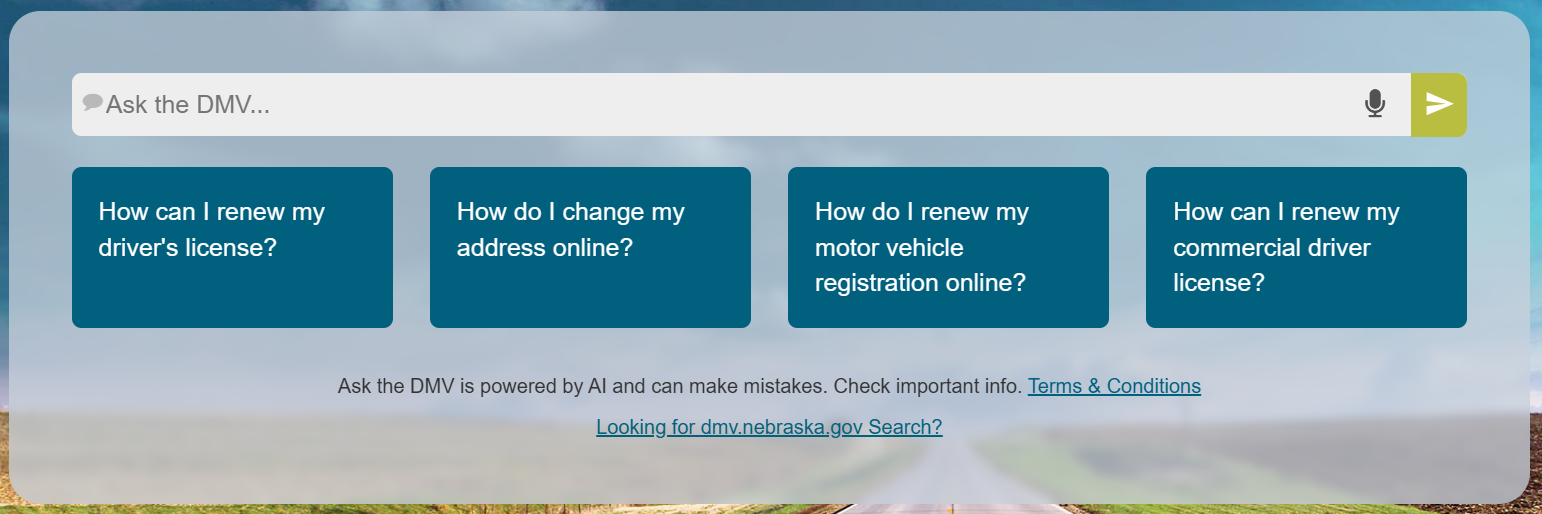 Nebraska DMV Launches AI-Powered Resident Assistant “Ask the DMV” to ...