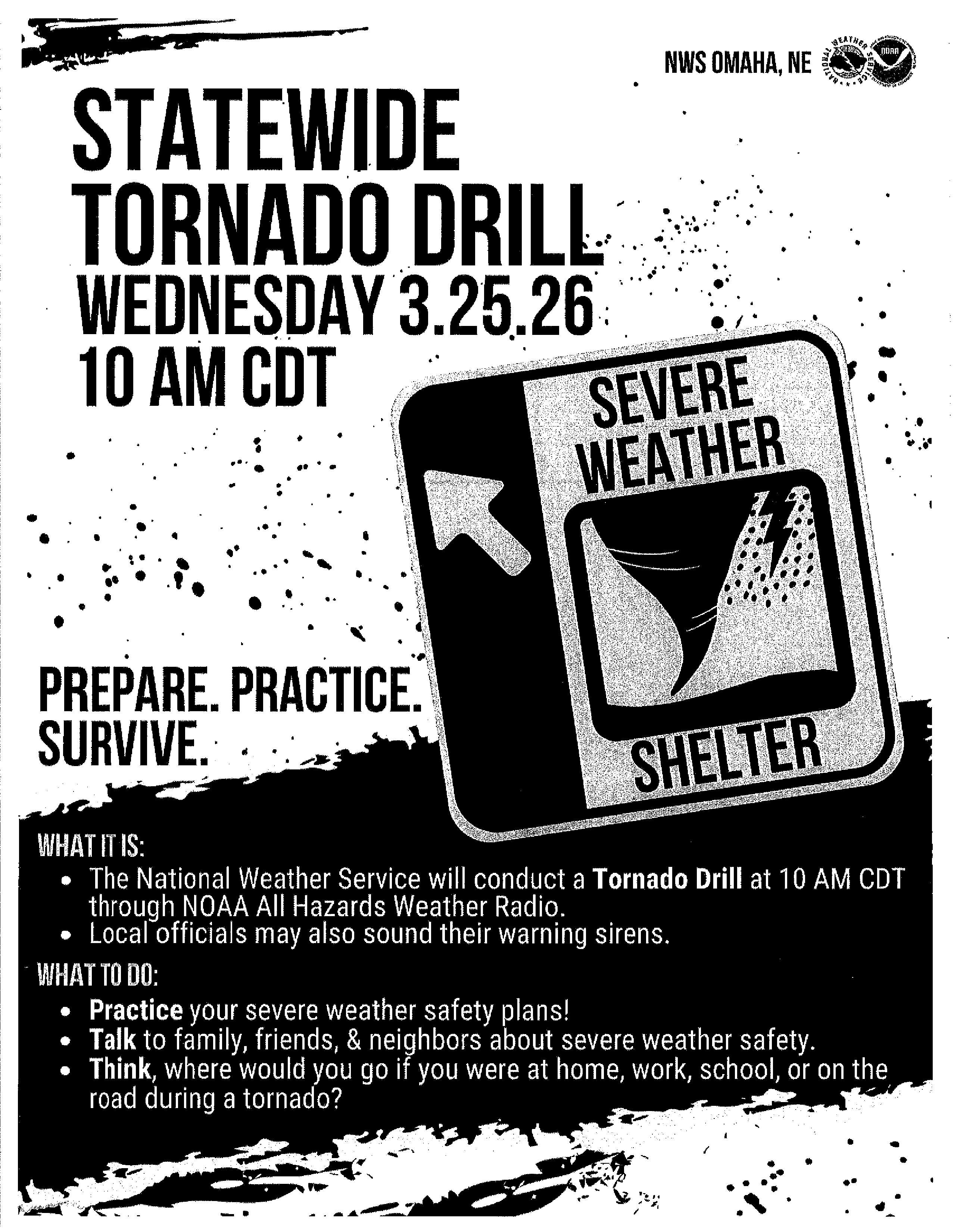 Statewide Test Tornado Drill and 2026 Outdoor Warning Siren Testing ...